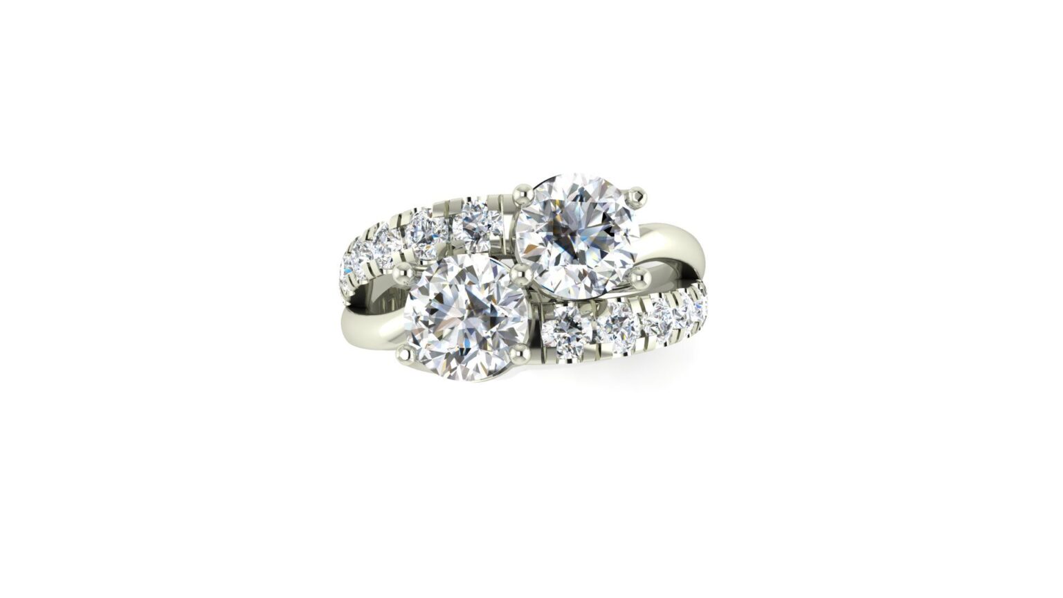 We Can Create A Custom 2 Stone Engagement Ring To Spec