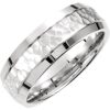 Hammered White Gold Wedding Ring | Custom Wedding Rings