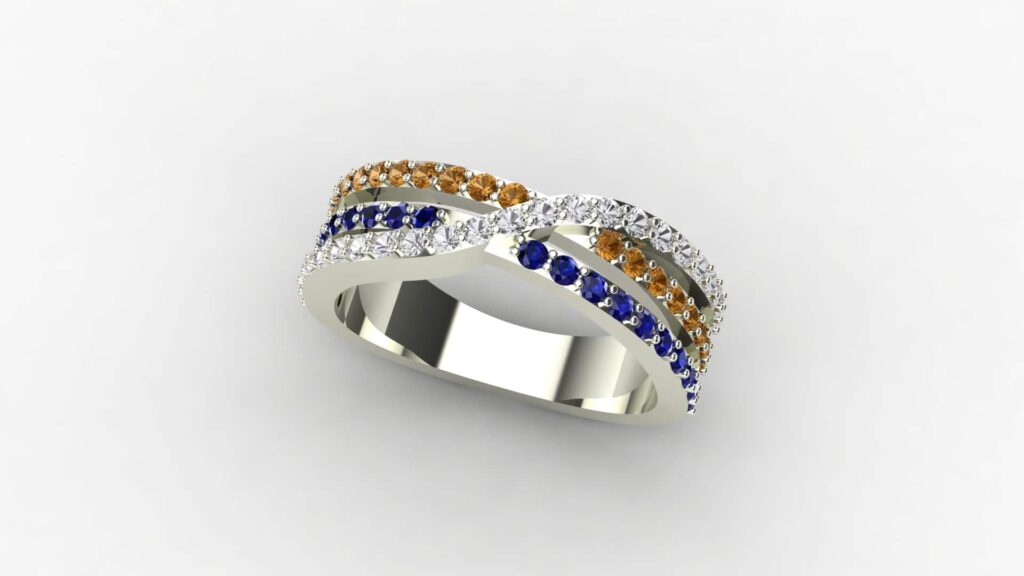 Let Us Create A 3 Row Mothers Ring Just For You