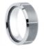 Notched Tungsten Wedding Ring | Men's Wedding Rings | Valeria FJ