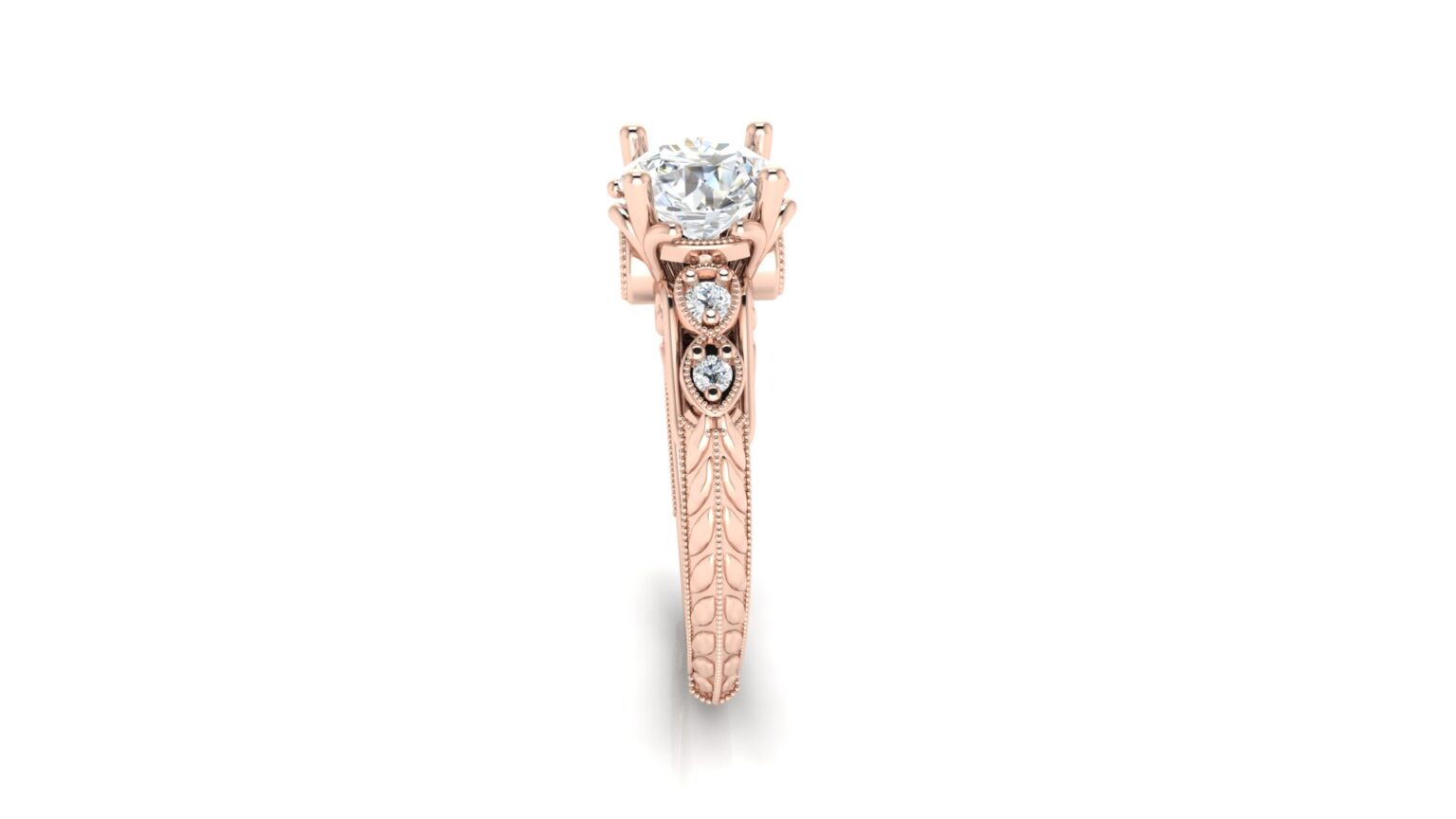 Rose Gold Engagement Ring | Vintage Engagement Ring