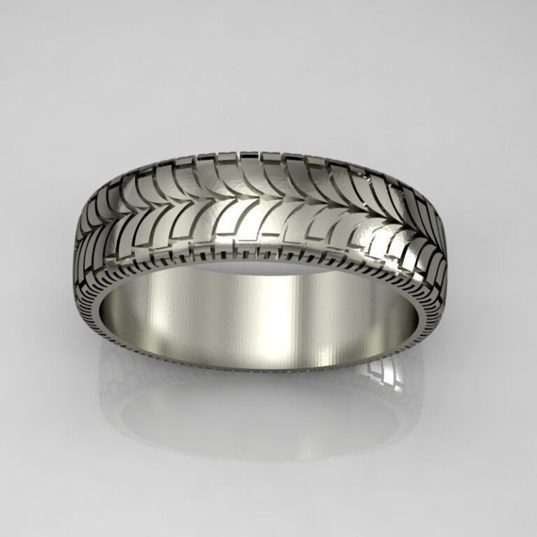Let Us Create A Custom Street Tire Tread Wedding Ring For You