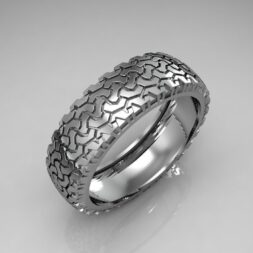 Let Us Create A Mud Tire Tread Wedding Ring For You