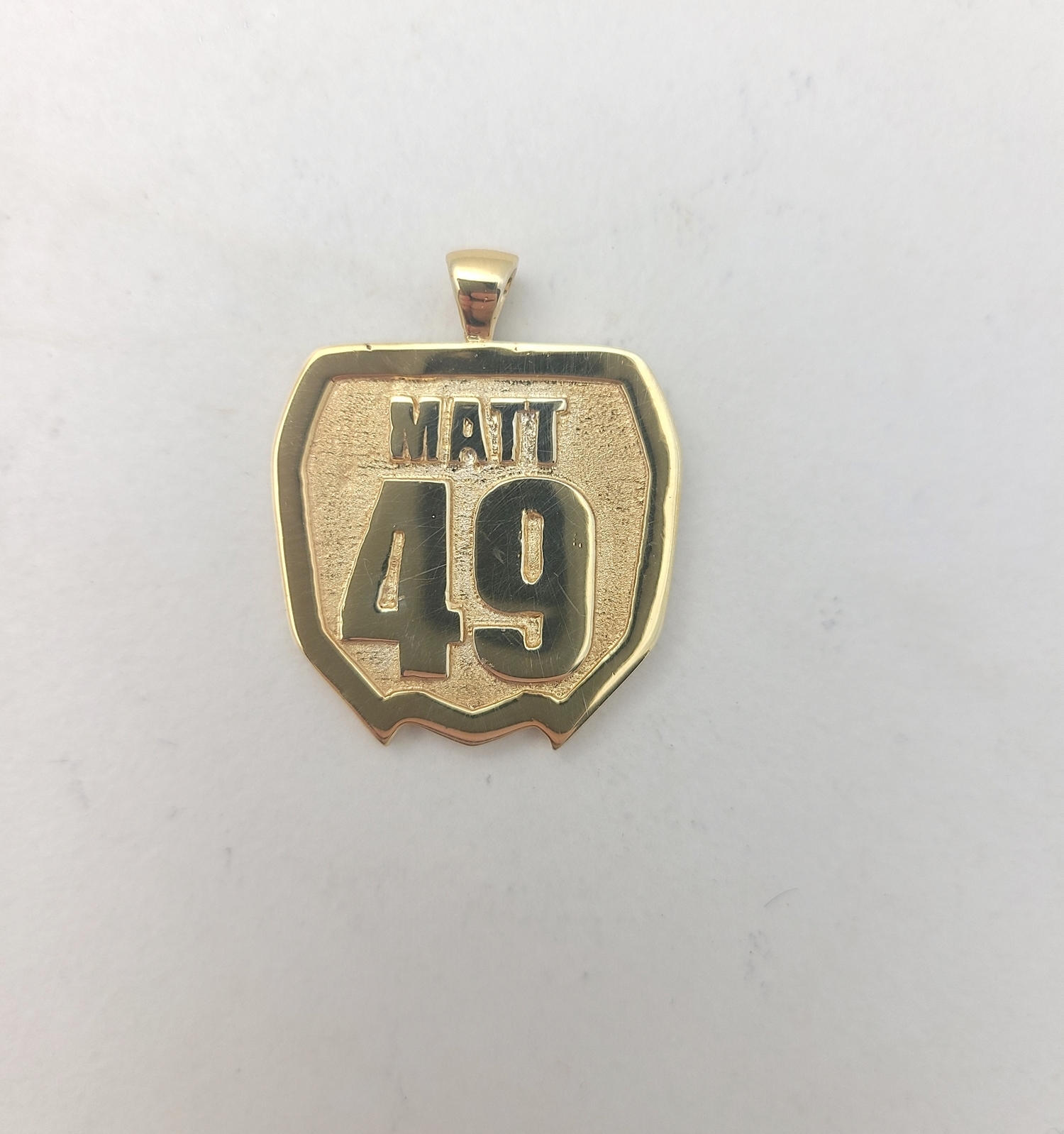 Have Your Own Motocross Number Plate Necklace Made