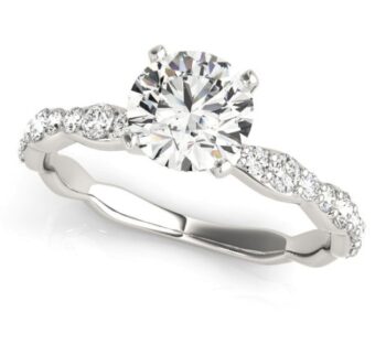 Scalloped Engagement Ring | Unique Custom Engagement Rings