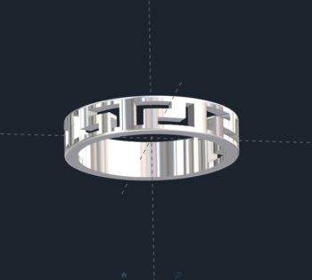 Let Us Create A Greek Key Wedding Ring Just For You