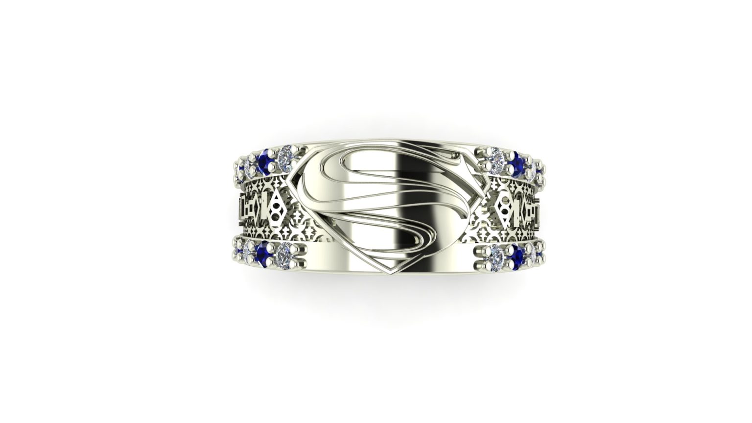 Diamond Superman Wedding Ring - We Can Create Them!