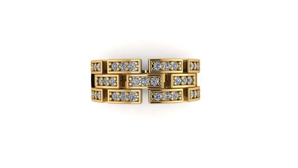 We Make Diamond Interlocking Wedding Ring Designs To Spec