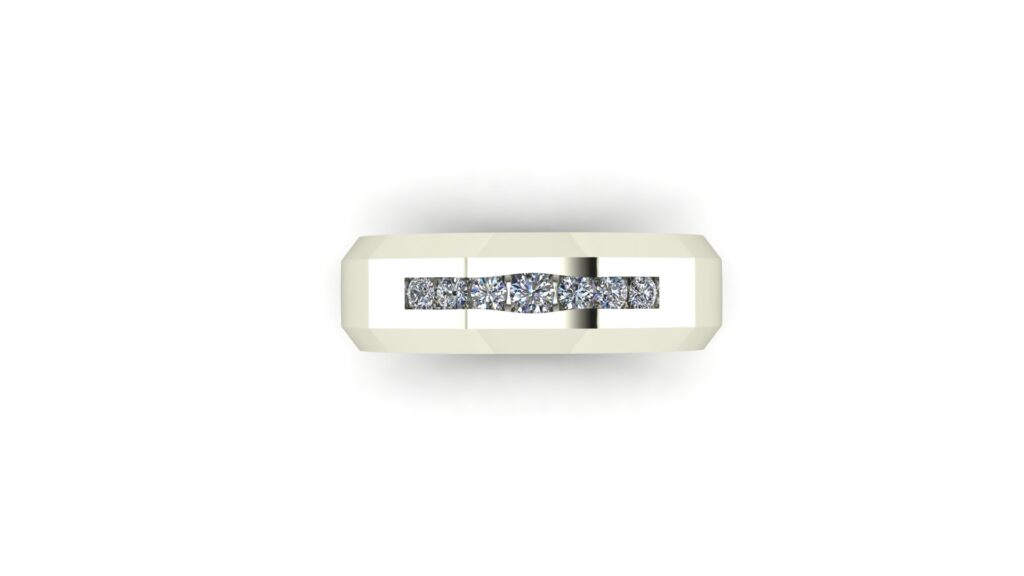 Let us Create An Angled Channel Set Wedding Ring Just for You