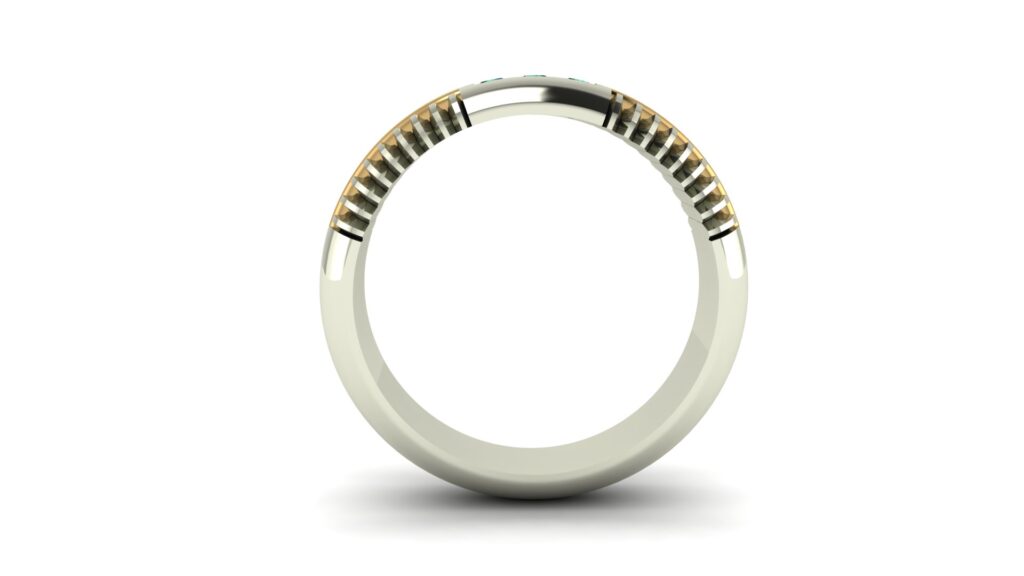 Let Us Create A 2 Tone Lightsaber Wedding Ring Just For You