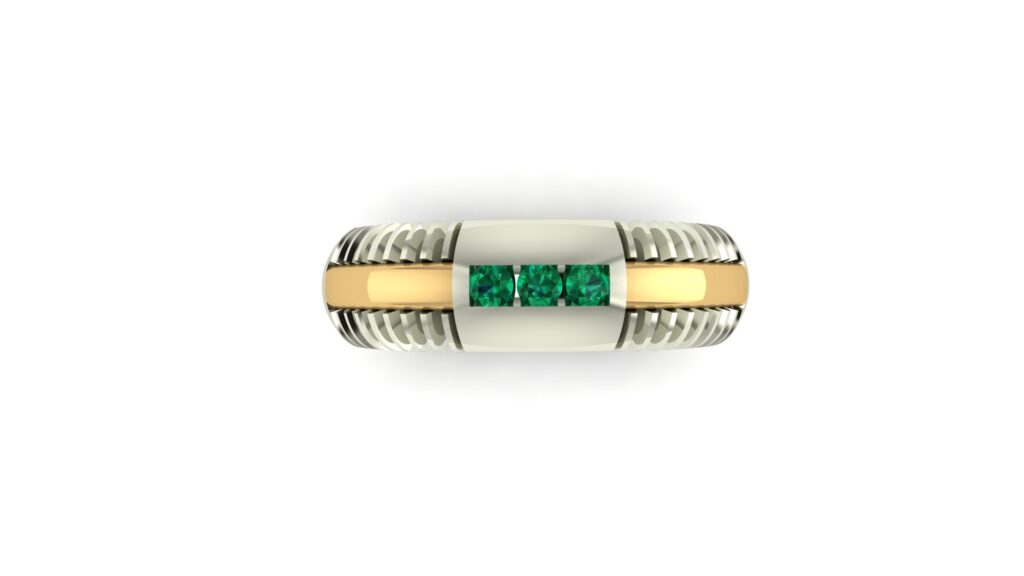 Let Us Create A 2 Tone Lightsaber Wedding Ring Just For You