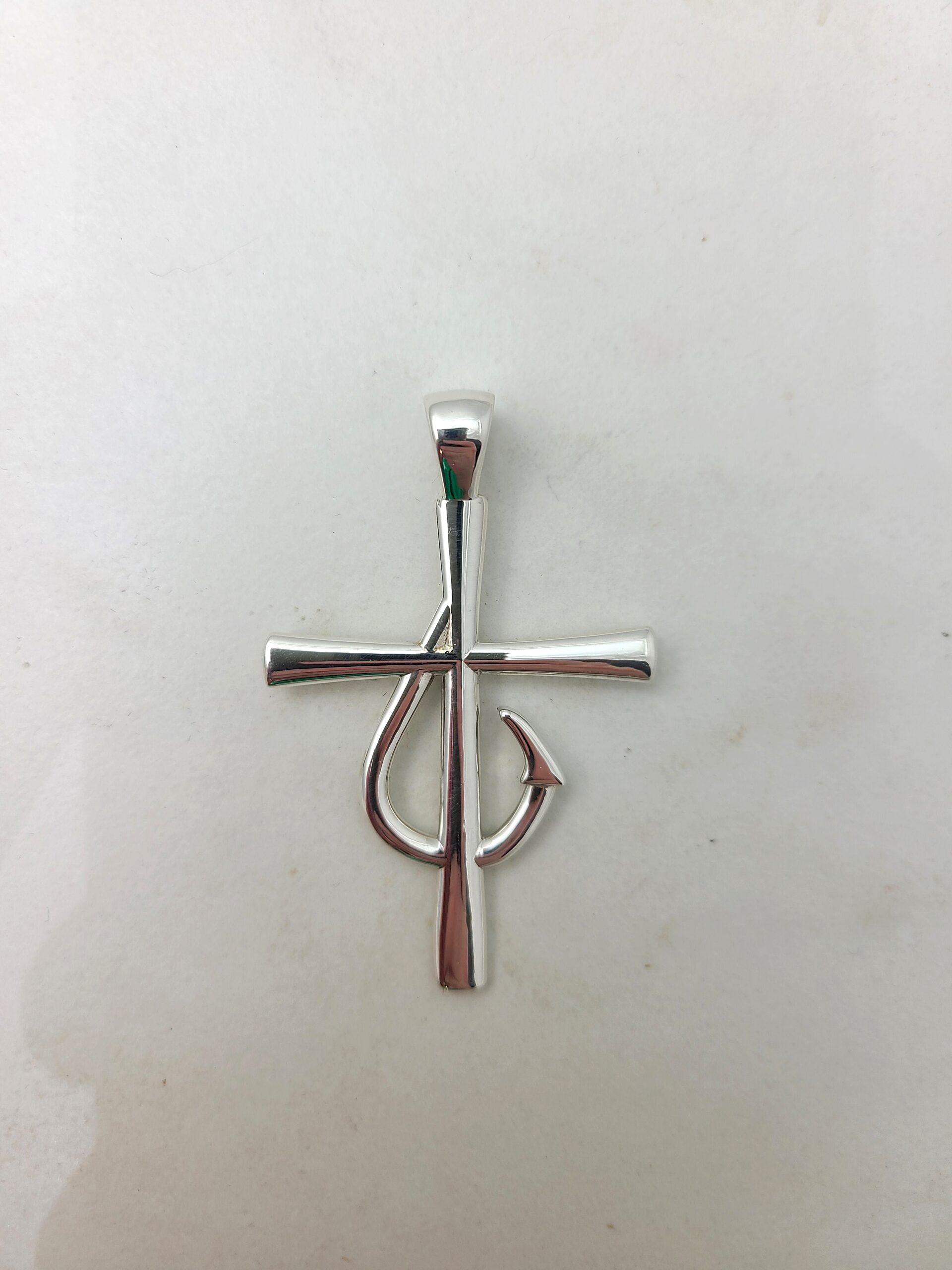 Cross & Hook Pendant | Custom Name Necklaces