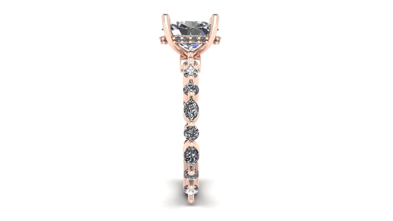 We Can Create A Custom Mixed Cut Engagement Ring To Spec